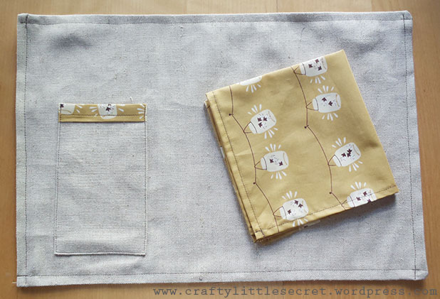 Tutorial: DIY Placemats With Pockets! | Crafty Little Secret…